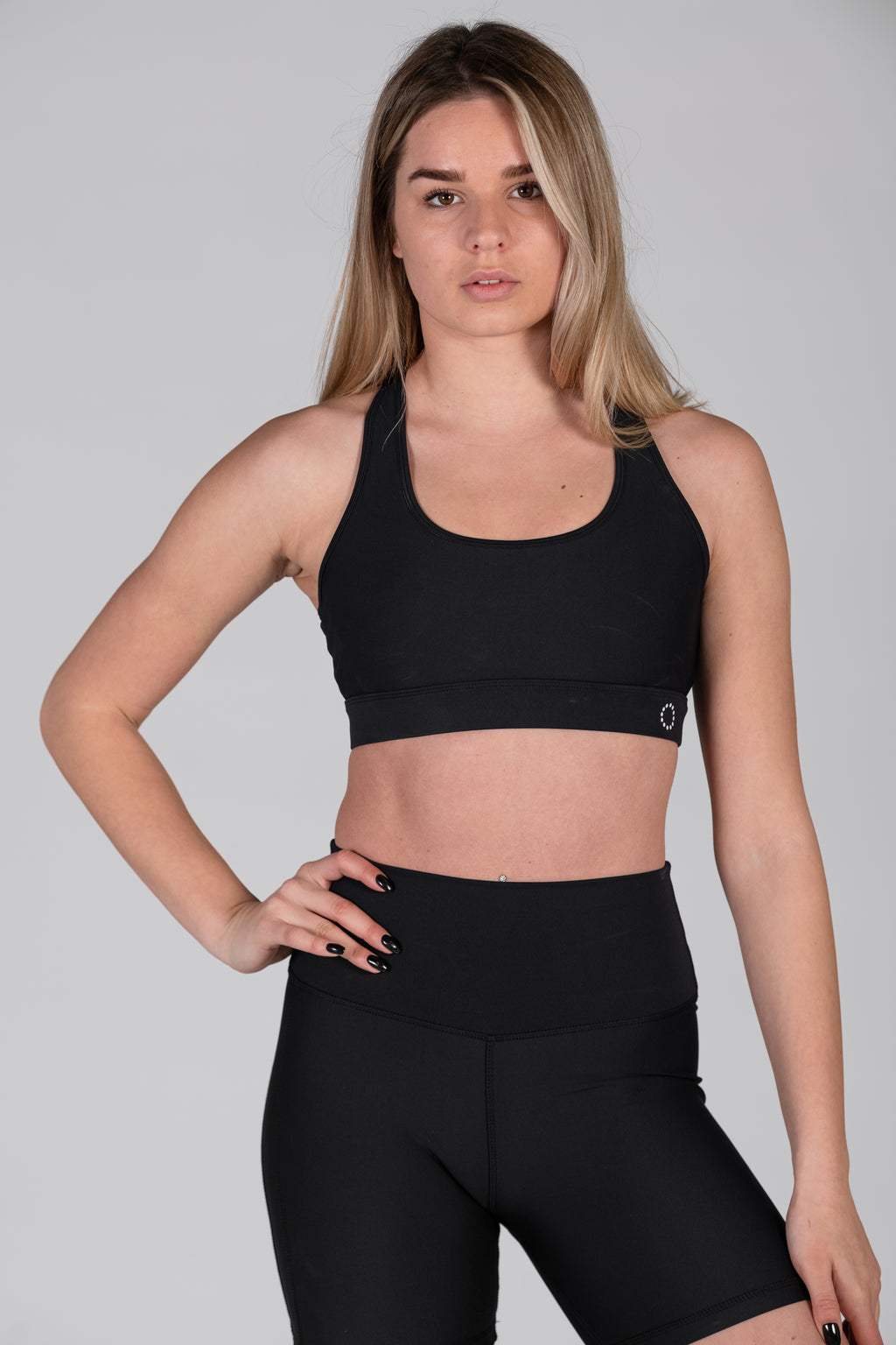 RACER BACK SPORTS TOP - BLACK – AWAVE APPAREL